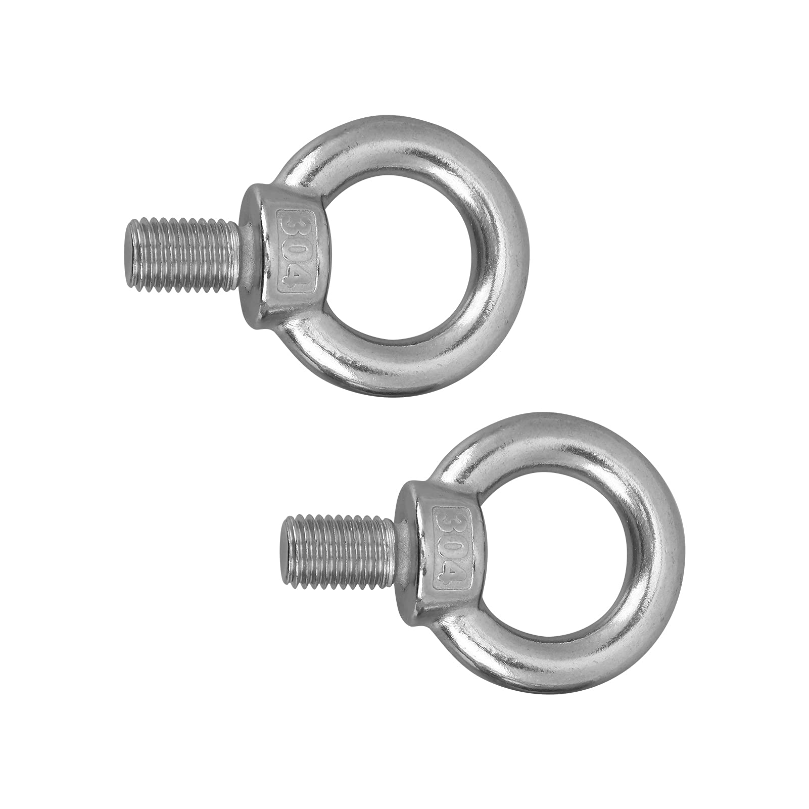 Lifting Ring Eye Bolt, 2Pcs Stainless Steel Lifting Ring Eye Bolt Heavy Duty Marine Grade Ring Screw Bolts(M16)