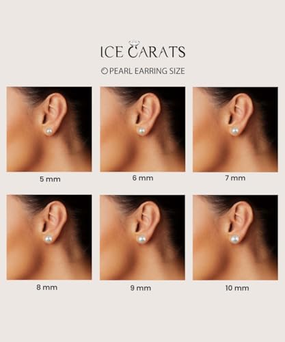 14K Yellow Gold 7mm Brown Rice Freshwater Cultured Pearl Drop Dangle Earrings