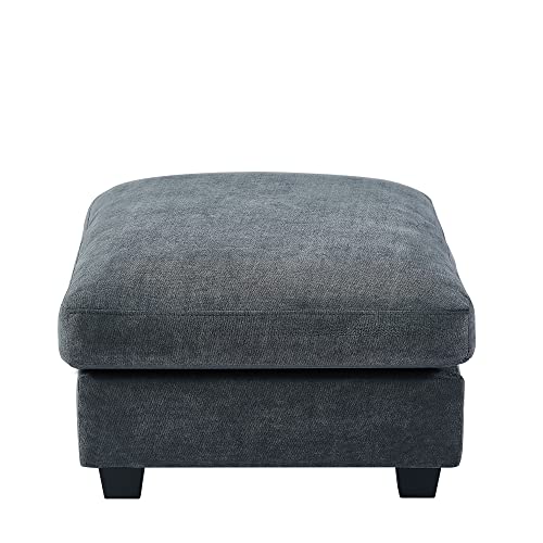 130" L-Shaped Convertible Modular Sectional Sofa with Reversible Chaise, Feather Filled, 5-Seat, 4 Pillows