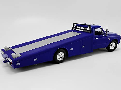 1967 Chevy C30 Ramp Truck Blue Limited Edition to 312 Pieces Worldwide 1/18 Diecast Model Car by Acme A1801709