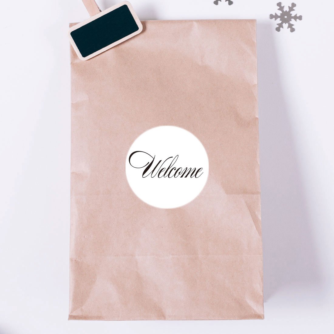 80-2” White Welcome Stickers, Wedding Welcome Stickers, Wedding Favor Bag Sticker Labels