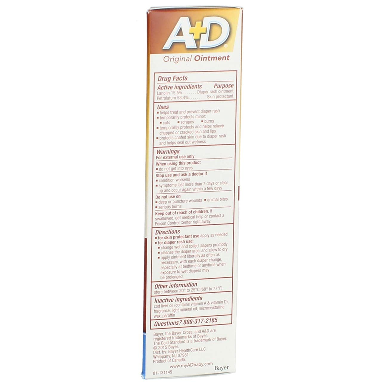A+D Diaper Rash Ointment & Skin Protectant, Original 4 oz (Pack of 11)