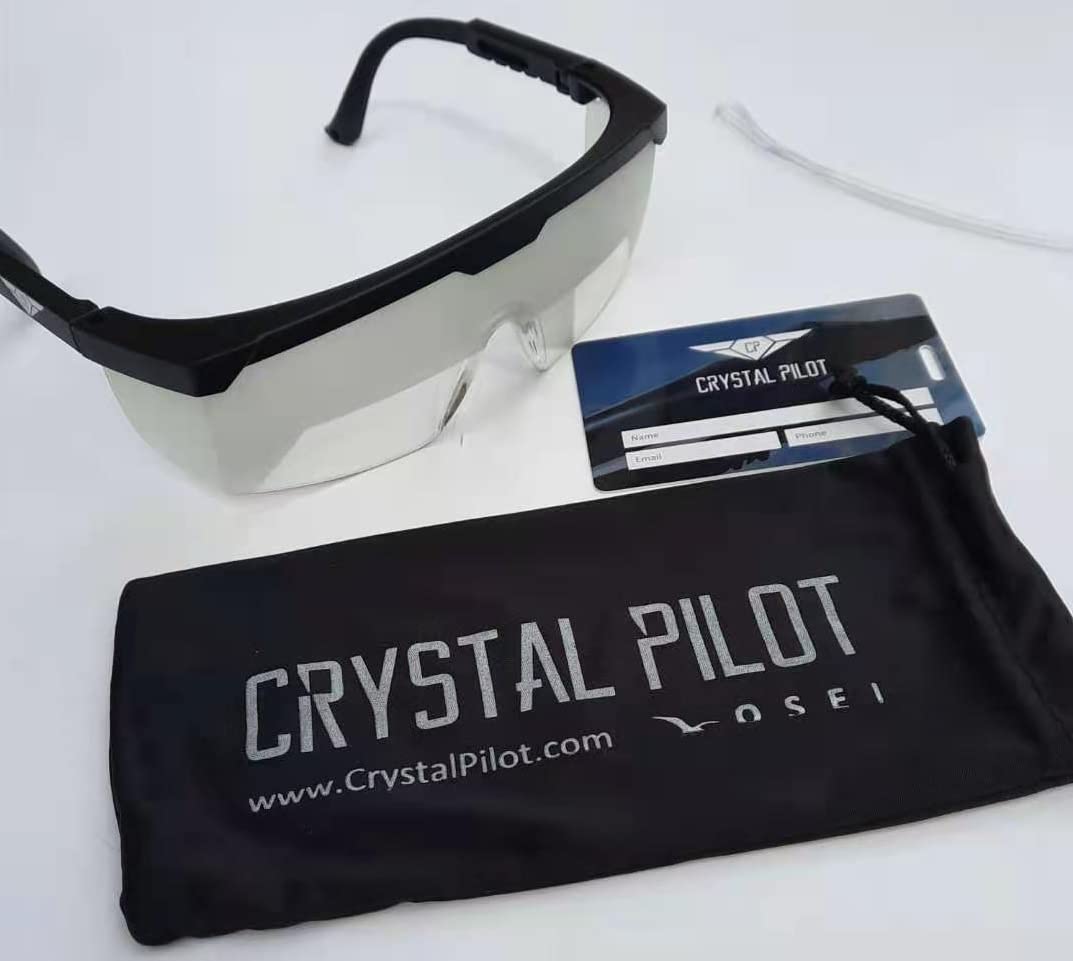 Crystal Pilot IFR View Limiting Device and Bag Tag with Light Gun Signals