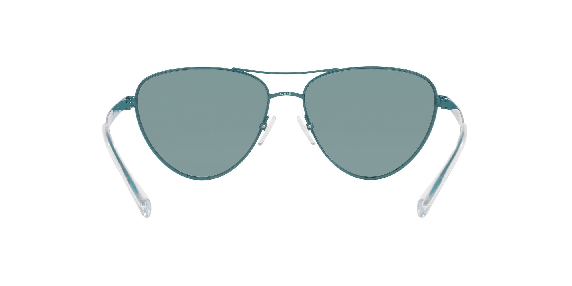 A|X Armani Exchange Women's AX2042S Pilot Sunglasses, Blue Mirrored White, 57 mm