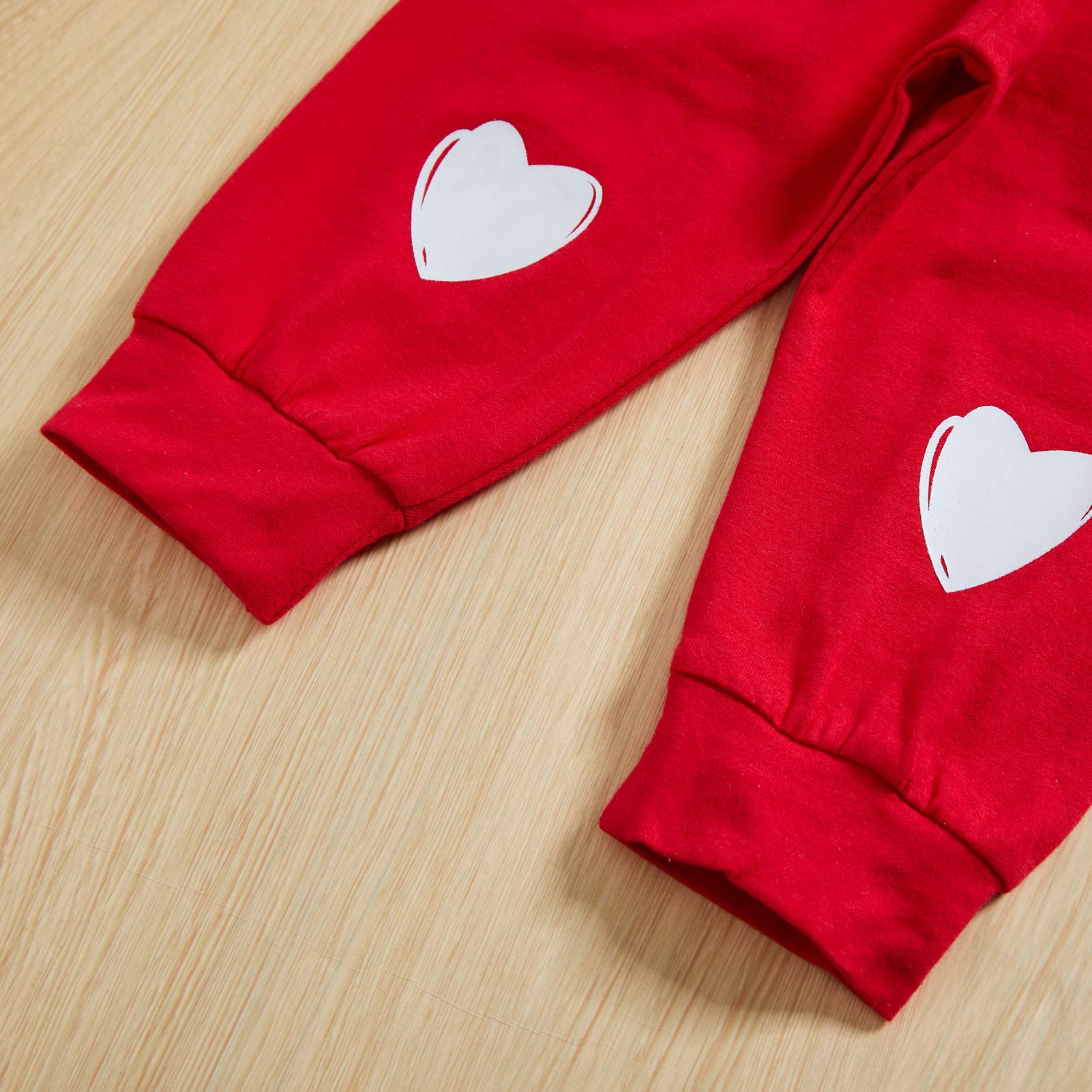 GRNSHTS Newborn Baby Boy Valentine's Day Outfits Mama's Boy Long Sleeve Romper+Love Pants+Hat 3Pcs Clothes (Black, 3-6 Months)