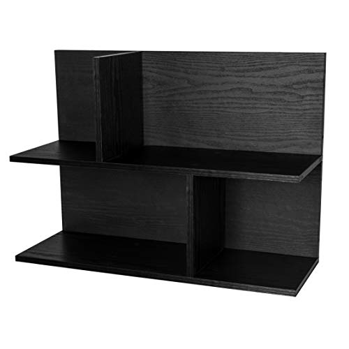 Atlantic Infiniti Modular Storage Shelf 2-Pack β Italian-Design Storage Shelving System with Multiple configurations to Maximize Storage Capacity, Expandable & Stackable, PN 38408097 in Black