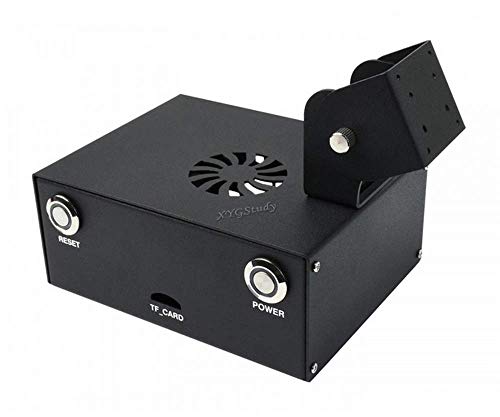 XYGStudy Jetson Nano 2GB Metal Case (E) with Camera Holder and Invisible Cooling Fan Design Specialized for Jetson Nano 2GB Developer Kit Only