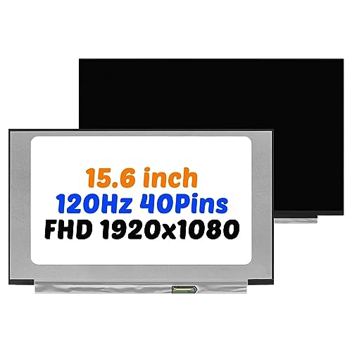 15.6" for Lenovo ideapad Gaming 3-15ARH05-82EY 120Hz Screen Replacement LCD 40Pins FHD 1920(RGB)*1080 Display Panel Non-Touch