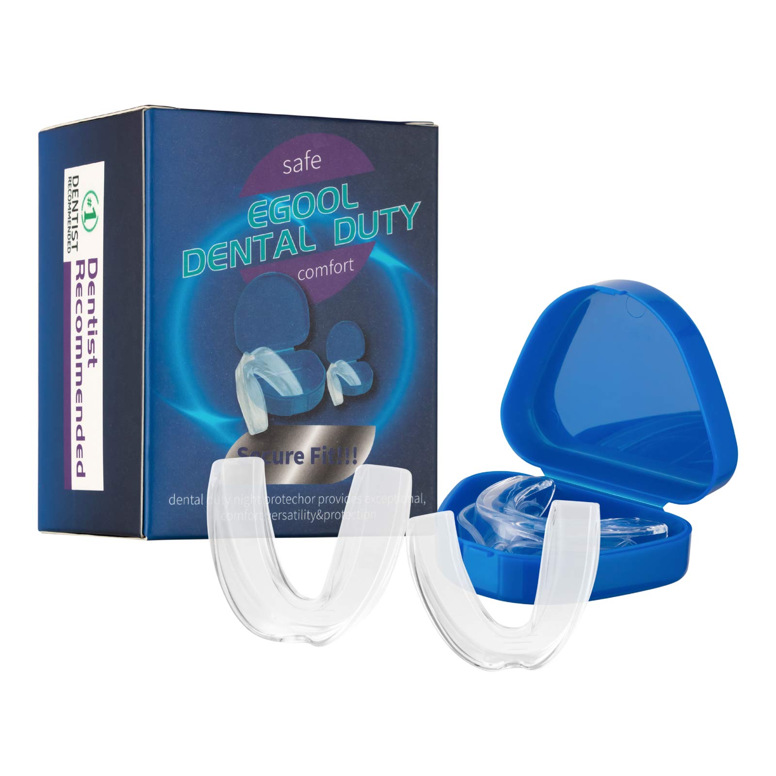 Health Professional Dental Guards – Set of 4,2 Sizes(Adults&Kids) - New Upgraded Anti Grinding Dental Night Guard for Grinding Teeth Clenching Bruxism, Sport Athletic, Whitening Tray