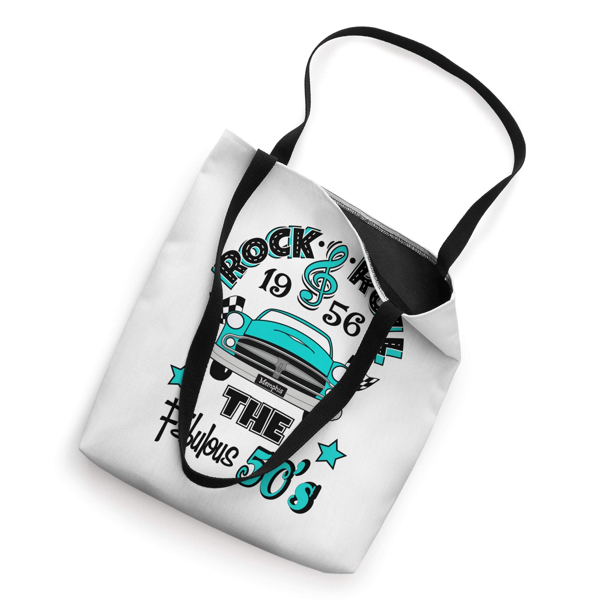 1950s Sock Hop Rockabilly 50s Gifts Doo Wop Rock and Roll Tote Bag
