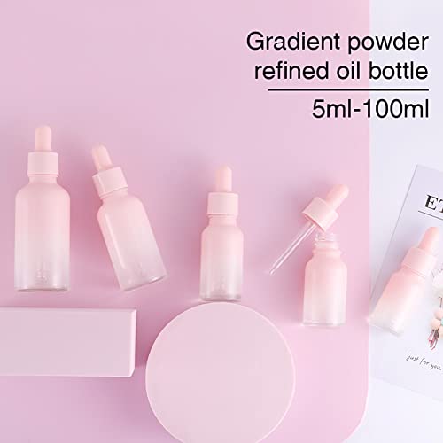 6PCS Glass Dropper Bottle,MoreChioce 10ml Empty Glass Bottle with Dropper Refillable Glass Bottle Container for Skin Care Liquid,Makeup Liquid,Cosmetic