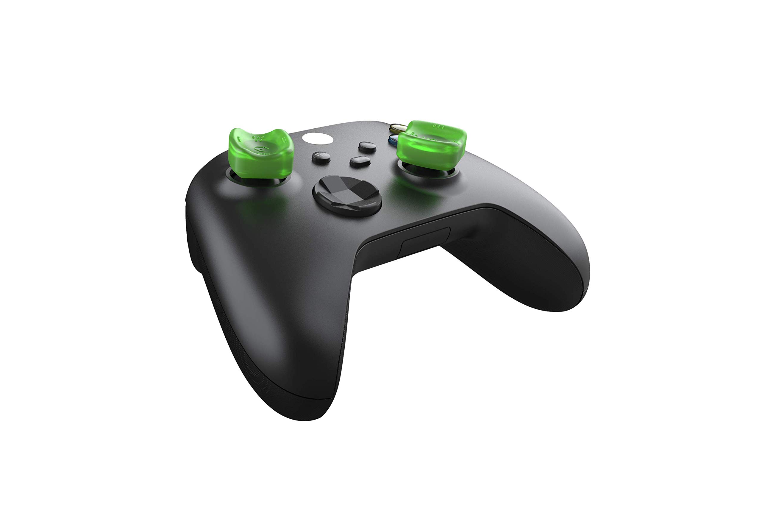 Gioteck STGX Thumb Grips Xbox Series X/S - Silicone Plugs/Caps/Protector for Xbox X/S Joysticks Grips - Non-Slip - Aim Aid - Green