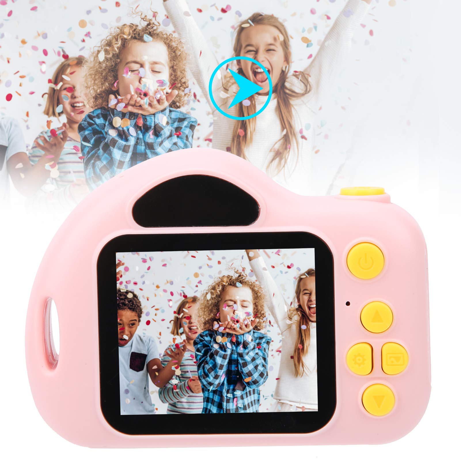 Digital Camera Toy, Plastic Kid Camera Toy, Camera Toy, 1200W for Boys & Girls with Stickers Portable Kids