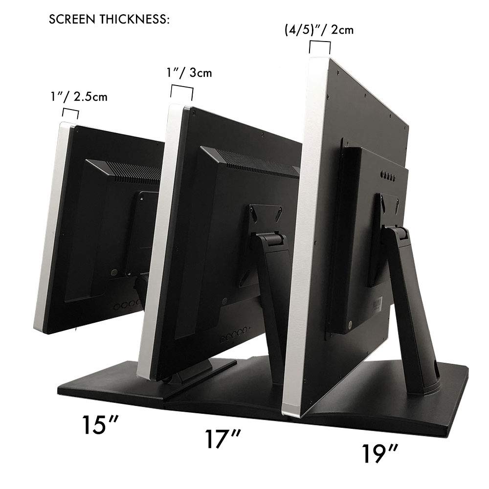 15" Pro Series Capacitive LED Backlit Multi-Touch Monitor, True Flat Seamless Design Touchscreen, Great for Office, POS, Retail, Restaurant, Bar, Gym, Warehouse, NO Driver Required (15 Inch)
