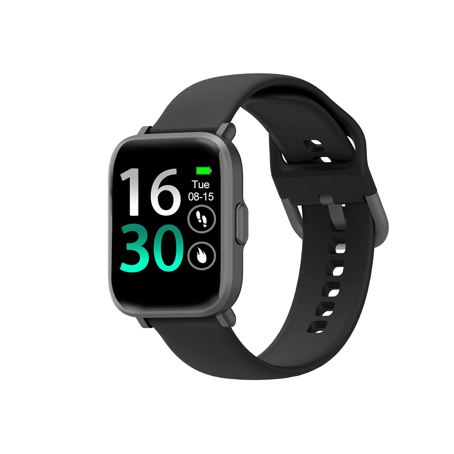 Fitness Tracker, 18 Sport Modes IP68 Waterproof Smart Watch, Blood Oxygen Monitor Heart Rate Sleep Tracker Fitness Watch for Unisex-Adult (Black)
