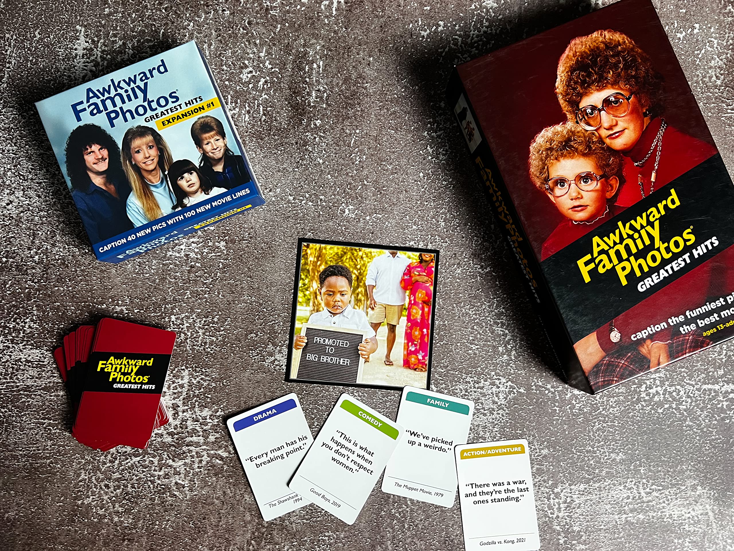 All Things Equal, Inc. AWKWARD FAMILY PHOTOS GREATEST HITS: EXPANSION #1 GAME (Caption new hilarious pics with new memorable movie lines)