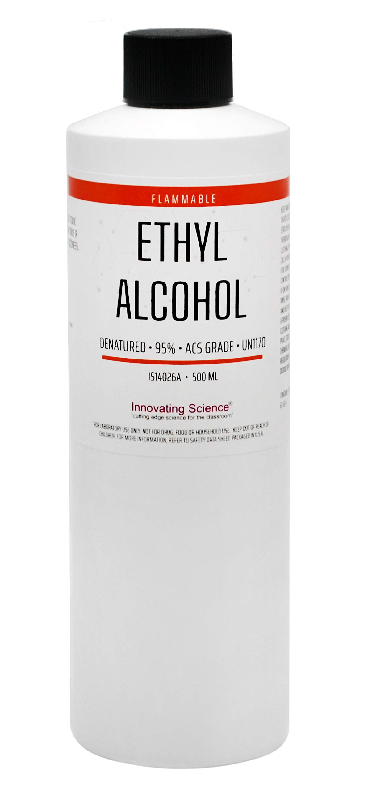 ALDON ACS Reagent Grade 95% Denatured Ethyl Alcohol, 500mL