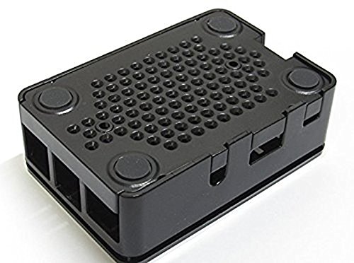 Black Protective Case/Box/Enclosure for Raspberry Pi Model B/ 2/3 with Aluminum Heatsink Cooler - Access to All Ports