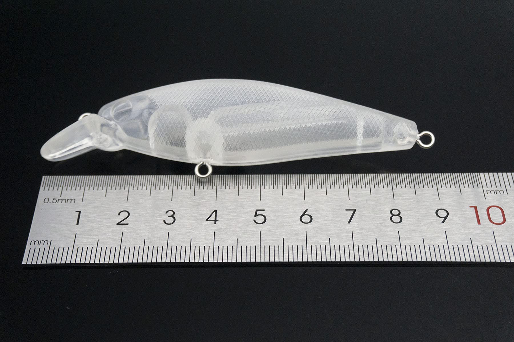 10PCS Unpainted Lure Blanks 8.81g 9.1cm with 5mm Free Fishing Eye Crankbait Baits Simulation Blank Body Clear Hard Baits Trout Salmon Minnow Lure Popper Lures Topwater Freshwater 5mm 8002