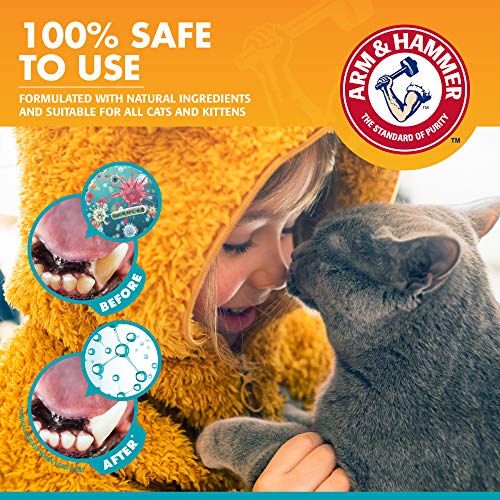 Arm & Hammer for Pets Dental Kit for Cats | Eliminates Bad Breath | 3 Piece Set Includes Cat Toothpaste, Cat Toothbrush & Cat Fingerbrush in Tasty Tuna Flavor,2.5 ounces
