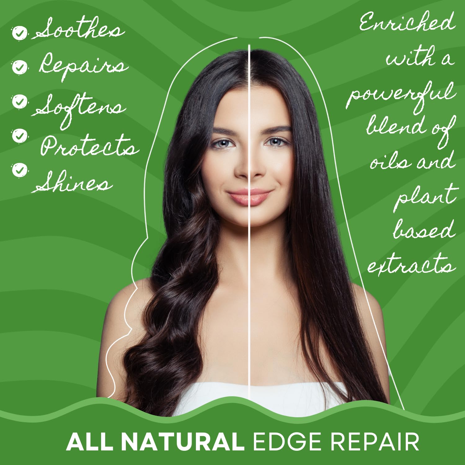 C B SMOOTHE Oil, Natural Hair Growth Serum with Tea Tree, Peppermint, Jamaican Black Castor - 4oz, Non-Greasy, Anti-Itch Scalp Moisturizer, Boosts Circulation & Edge Regrowth, Unisex