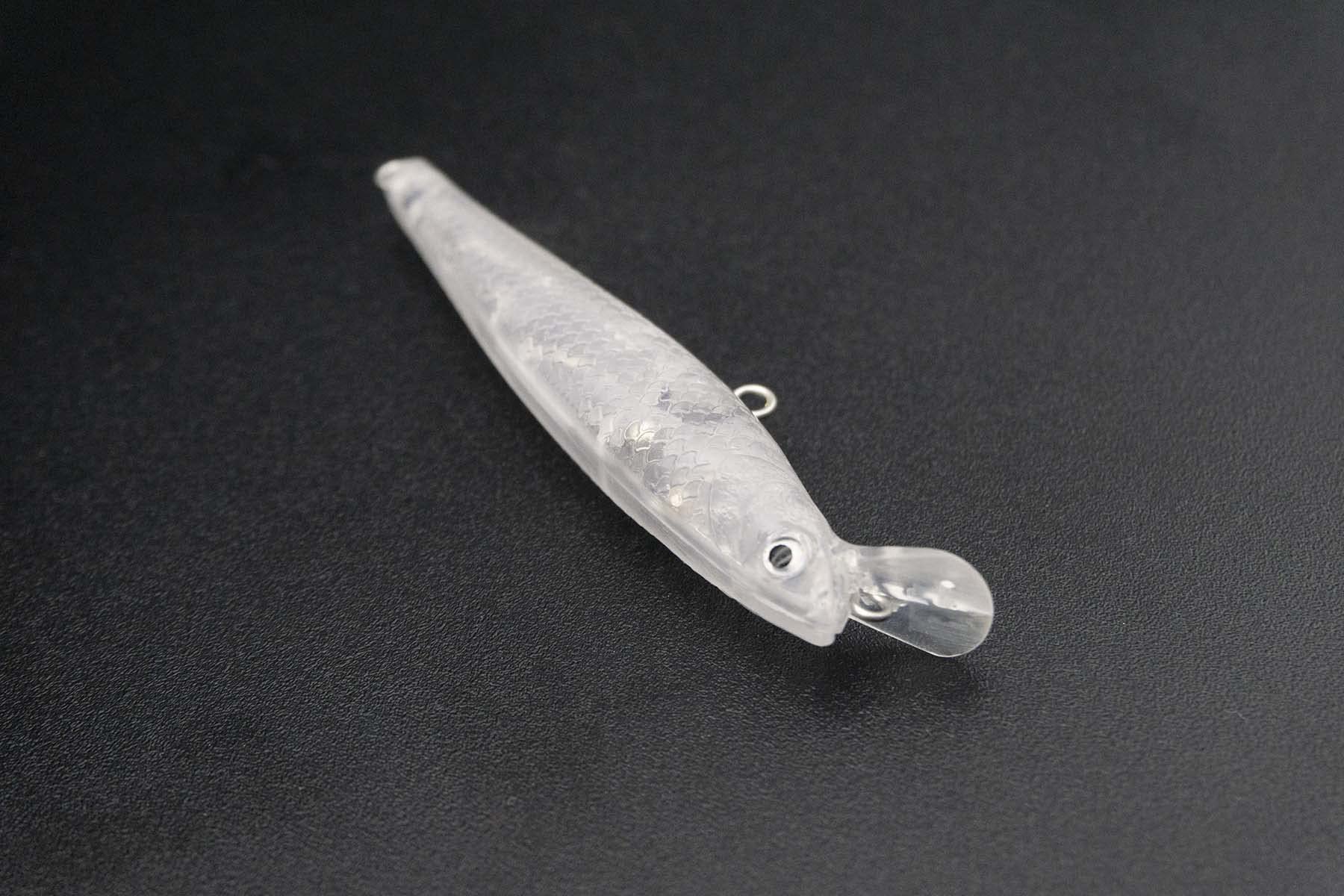 10PCS Unpainted Lure Blanks 3.26g 6.8cm with Free 3mm Special Eye Crankbait Simulation Blank Body Clear Hard Baits Trout Salmon Minnow Lure Popper Lures Topwater Freshwater LQN25