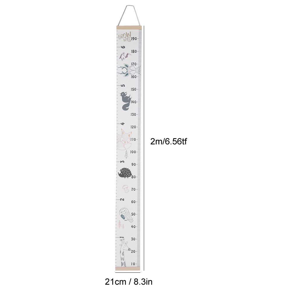 GLOGLOW Growth Chart, Height Chart Cute Wall Ruler Removable Height Measure Chart Wall Sticker Height Measure Home Room Decoration Child Toy Growth Chart for Kids(#1)