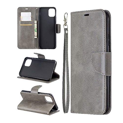 Glow Co., Ltd. iPhone 11 Pro Notebook Type Case with Strap, Gray, Tempered Glass & Stylus Pen Included 406-2-01