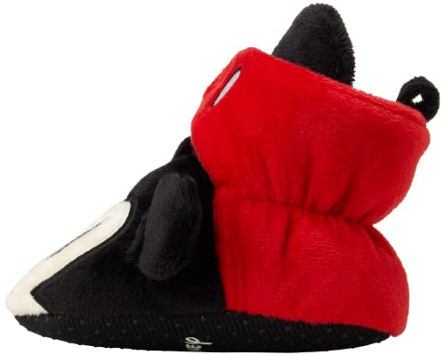 Disney Baby Boys' Mickey Mouse Booties - Soft Fleece Slipper Socks (Newborn/Infant), Size 12-18 Months, Mickey