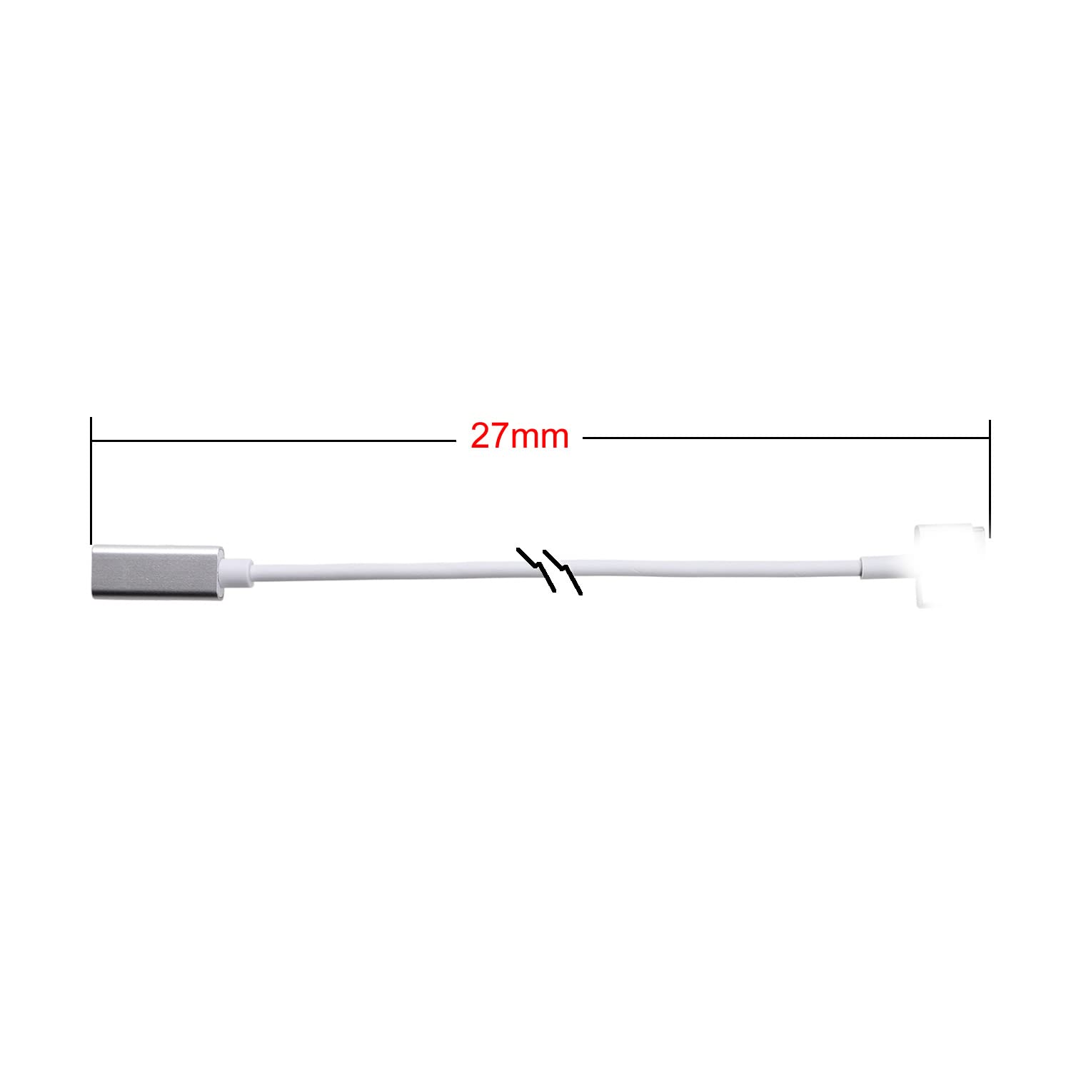 BEYEE Charge Converter 85W Output, USB C Female to Magnetic 2 T Tip Charging Cable Compatible with Mac Book (2012-2016) air 11'' 13''/ Pro 13'' 15''