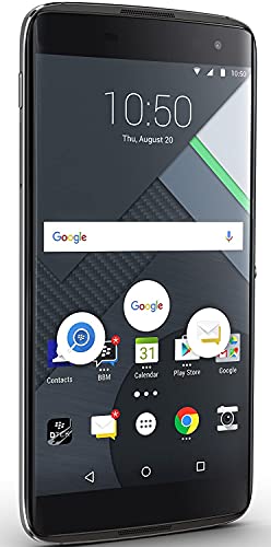 BlackBerry DTEK60 (BBA100-2) 32GB Earth Silver, 4GB Ram, 5.5" Touchscreen Display, Camera: 21MP + 8MP, GSM Unlocked International Model, No Warranty