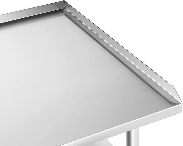 AmGood Commercial Work Table with Backsplash and Sidesplashes | Height: 35" | Stainless Steel Prep Table for Kitchen, Restaurant, Garage, Laundry | NSF (30" Long x 24" Deep)