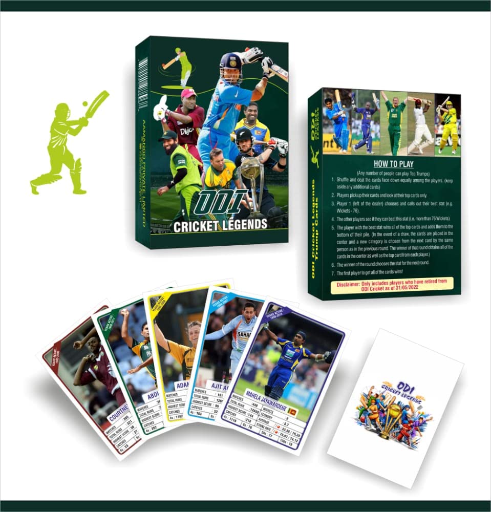 Aamango Trump Cards (ODI Cricket Legends Trump Card (Only Retired cricketers Included))