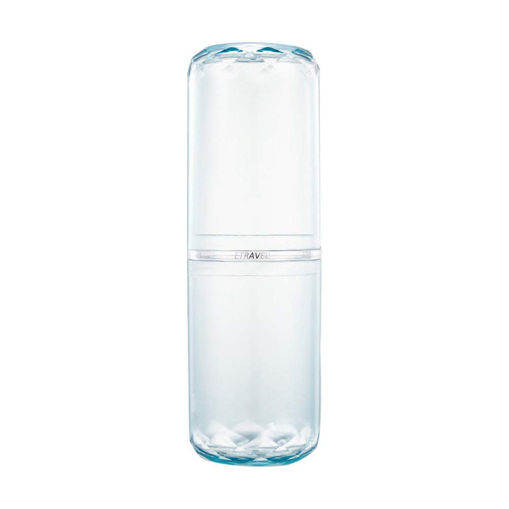 DOITOOL Travel Toothbrush Case Clear Plastic Toothbrush Toothpaste Holder Container Portable Toothbrush Cup Organizer Travel Washing Cup for Camping Travel Business Blue