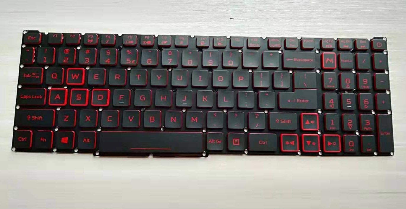 EJTONG New for Acer Nitro 5 AN515-54 AN715-51 AN515-54-71FT AN515-54-72B7 AN515-54-50AF AN515-54-55YM AN515-54-58YY Laptop US Backlit Gaming Keyboard