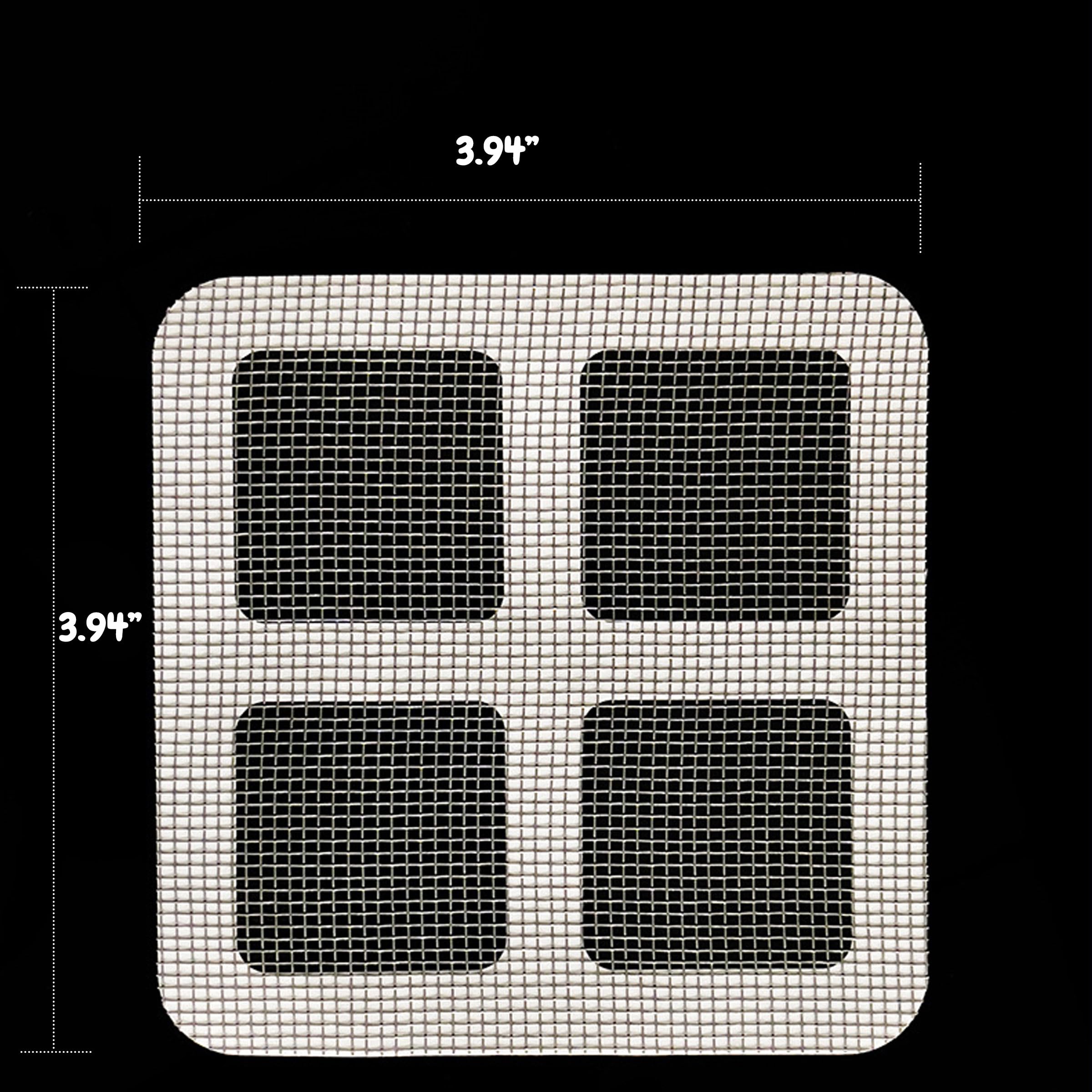 25pcs 4" X 4" Disposable Shower Drain Cover,Bathroom Hair Catcher,Drain Mesh Cover Strainer for Laundry Bathtub Kitchen and Sink