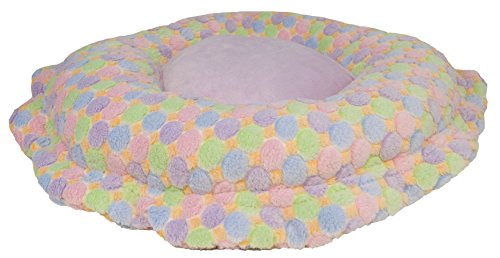 Bessie and Barnie Ultra Plush Ice Cream/ Lilac Deluxe Luxury Dog/Pet Lily Pod Bed Machine Washable