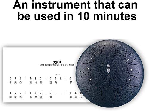 Alloy Steel Tongue Drum, Gong, Panda Drum, Steel Pan Drumm Drum, Drums & Percussion, Handpan Drum, Percussion Instruments,Bronze,12inche13notes