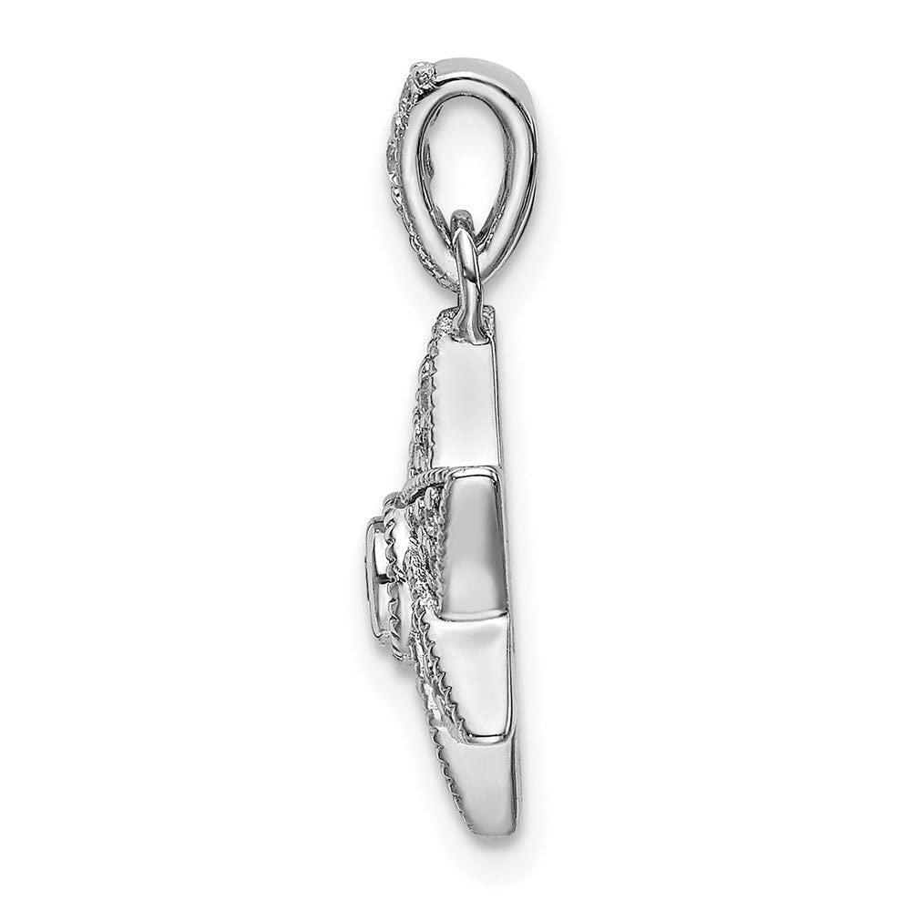 14k White Gold Diamond Six Pointed Star Pendant GLD-AZ-PM6607-020-WA