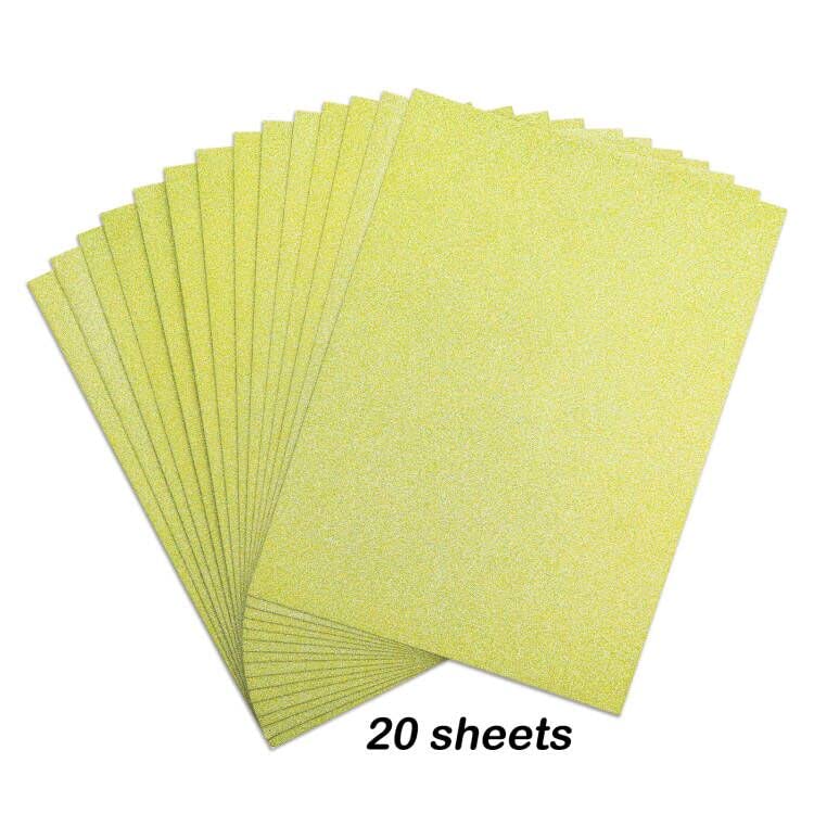 15 Sheets A5 Gold Glitter Card Stock Paper Decorative Craft Paper for Paper Crafting, Card making