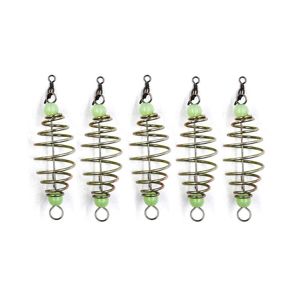 10Pcs/Set Fishing Bait Spring Lure Inline Hanging Tackle Tools Fishing Feeder Steel V7D9 Accessories Fishing