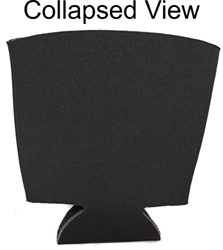 Blank Foam Party Cup Coolie (6 Pack, Black)
