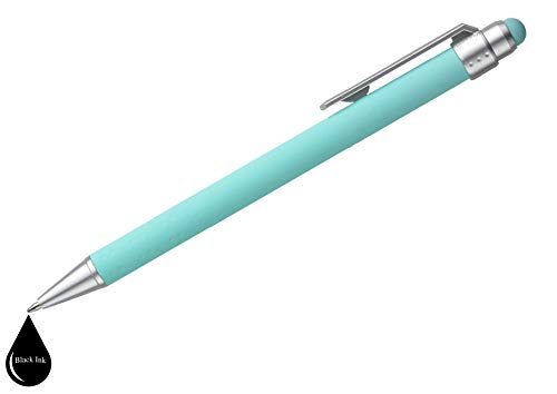 Express Pencils™ - Pastel Custom Pens with Stylus - Soft Touch Design - Personalized Metal Frame Printed Name Pens with Black Ink - Imprinted with Logo or Message (Assorted)