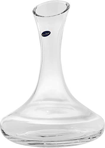 Amlong Crystal Lead-Free Crystal Wine Decanter, Red Wine Carafe, Wine Gift, Wine Accessories 58 oz, with Globe Stopper
