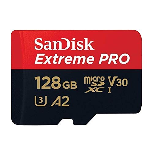 128GB Sandisk Micro SDXC Extreme Pro 4K works with Samsung Galaxy S8, S8 Plus, S8 Note, S7, S7 Edge MicroSD TF Flash Memory Card 128G Class 10 with Everything But Stromboli Card Reader