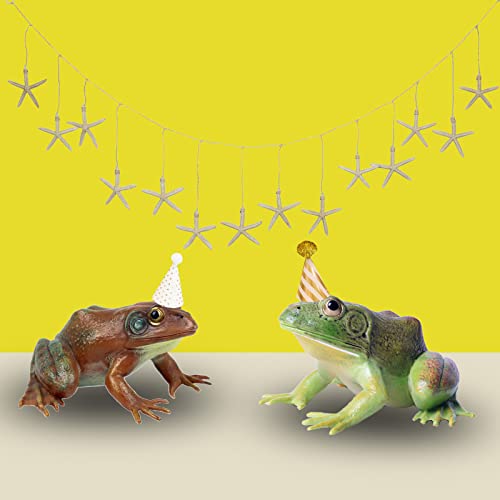 Gemini & Genius Tree Frog Realistic Hand Painted Toy Bullfrog Figurine Model Quality Construction Soft Rubber Animals Educational and Role Play Toys for Ages 3 and Up Kids