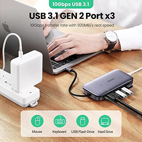 GPPZM USB C HUB USB Type C 3.1 to M.2 B-Key HDMI 4K 60Hz USB 3.1 10Gbps USB C HDMI HUB Splitter