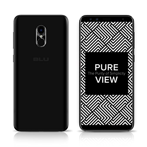 BLU Pure View -32GB +3GB RAM, 5.7β HD+ 18:9 Display Smartphone with Dual Front Selfie Cameras -Black
