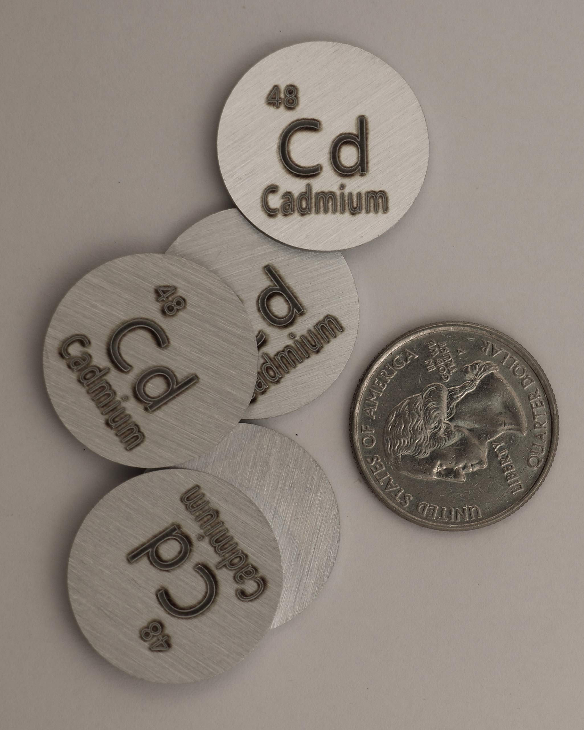 Cadmium (Cd) 24.26mm Metal Disc for Collection or Experiments