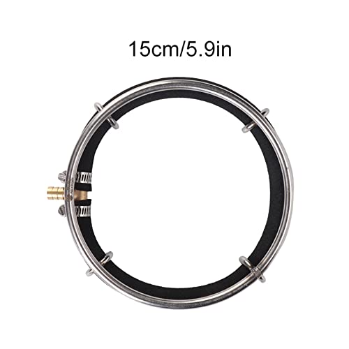 TOPINCN Aquarium Round Air Bubble Diffuser Ring Fish Pond Oxygenation Bubbler Aquarium Aerator Bubble Stone Aquarium Air Stone Disc for Aquarium and Fish Tank(15cm)